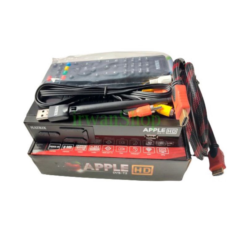 Jual STB TV DIGITAL Set Top Box Matrix Apple HD DVB-T2 Merah android tv ...