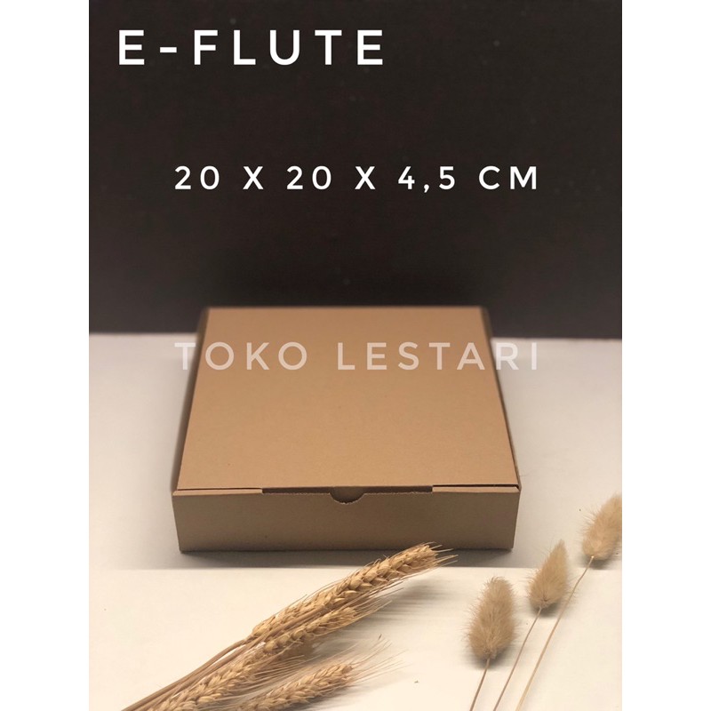 Jual Box Kardus E-Flute Coklat Untuk Packaging Olshop Sovenir Baju ...