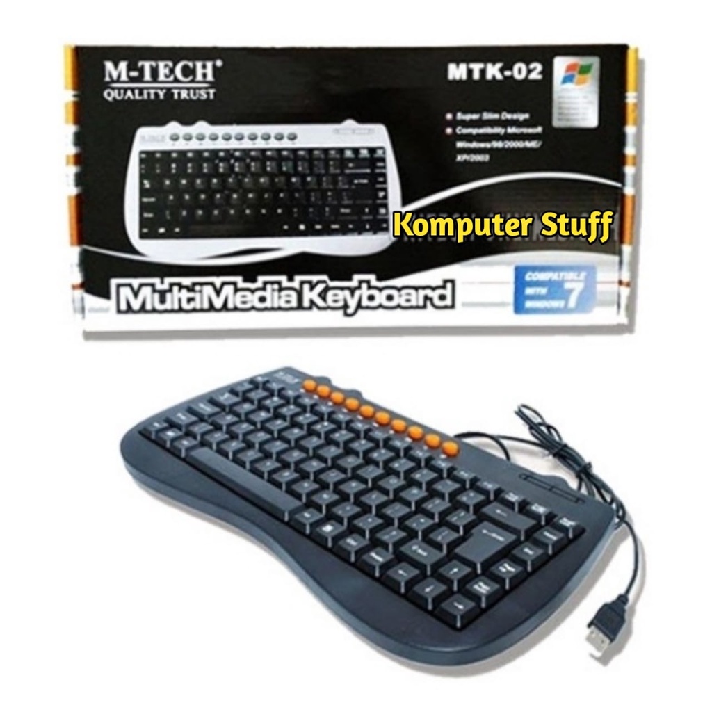Jual Keyboard Multimedia mini M - Tech MTK - 02 Keyboard External Wired ...