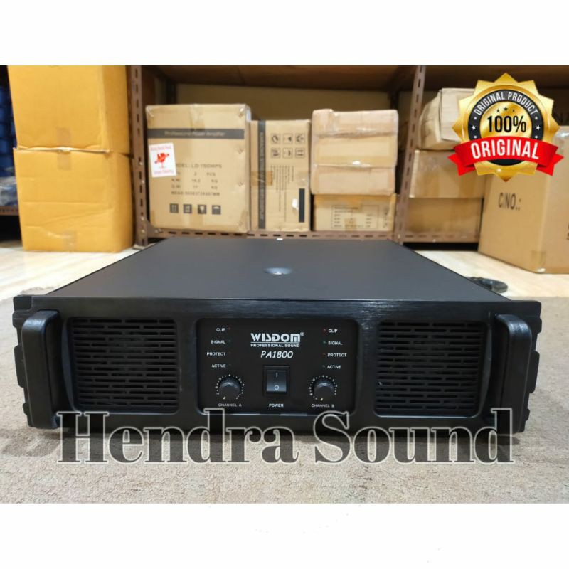 Jual Power Amplifier Wisdom PA 1800 ORIGINAL | Shopee Indonesia