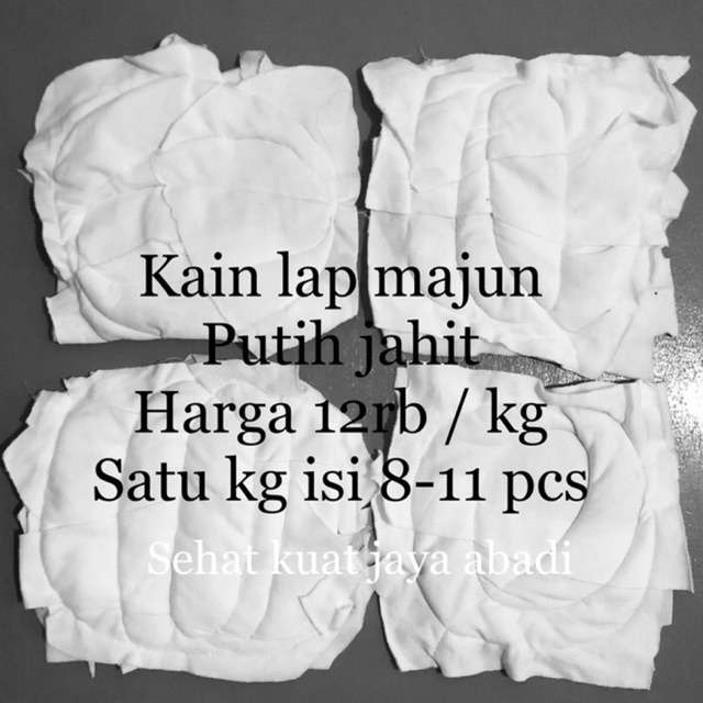 Jual KAIN LAP MAJUN PUTIH JAHIT KILOAN | Shopee Indonesia