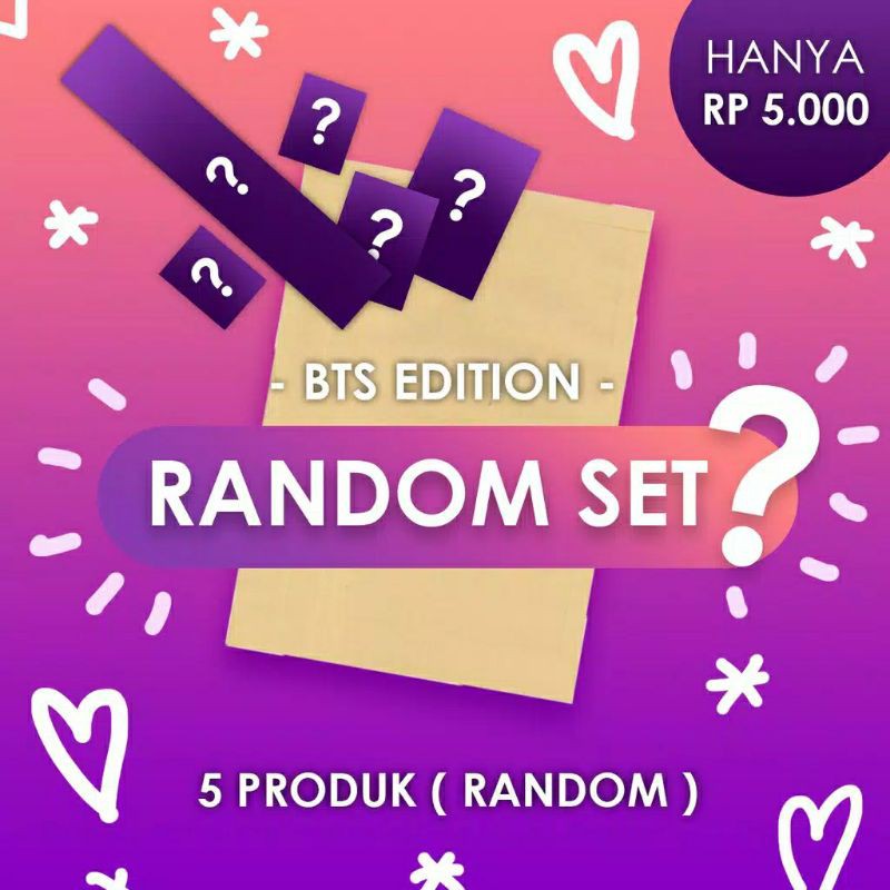 Jual BTS MERCH RANDOM SET (5 PCS) | Shopee Indonesia