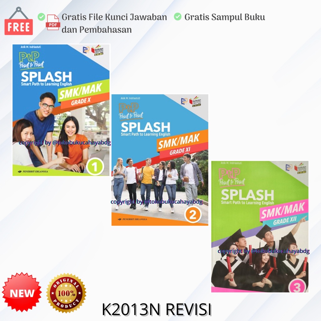 Jual Buku Point To Point ( PTP ) Splash English SMK Kelas 10 11 12 ...