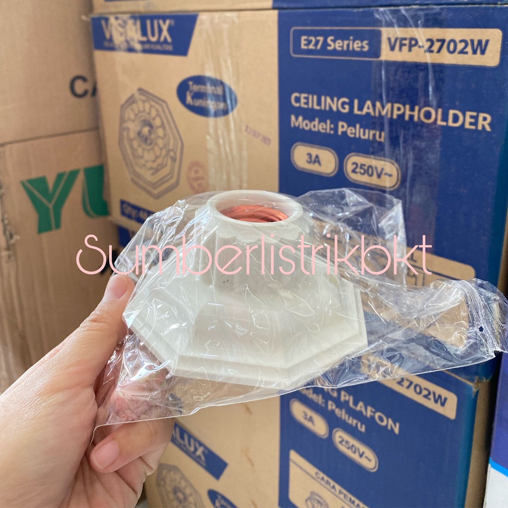 Jual FITTING PLAFON E27 PELURU VISALUX | Shopee Indonesia