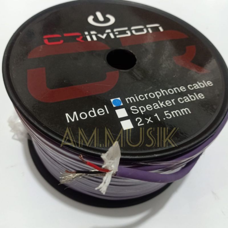 Jual KABEL MIC DAN AUDIO CRIMSON ISI 3 CORE 1 ROLL 100 METER WARNA ...
