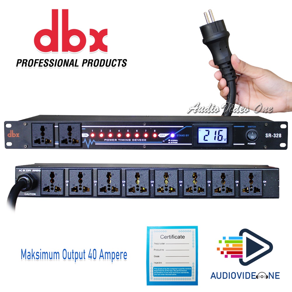 Jual Power Sequence DBX SR 328 40 Ampere 8 Chanel Power Controller ...