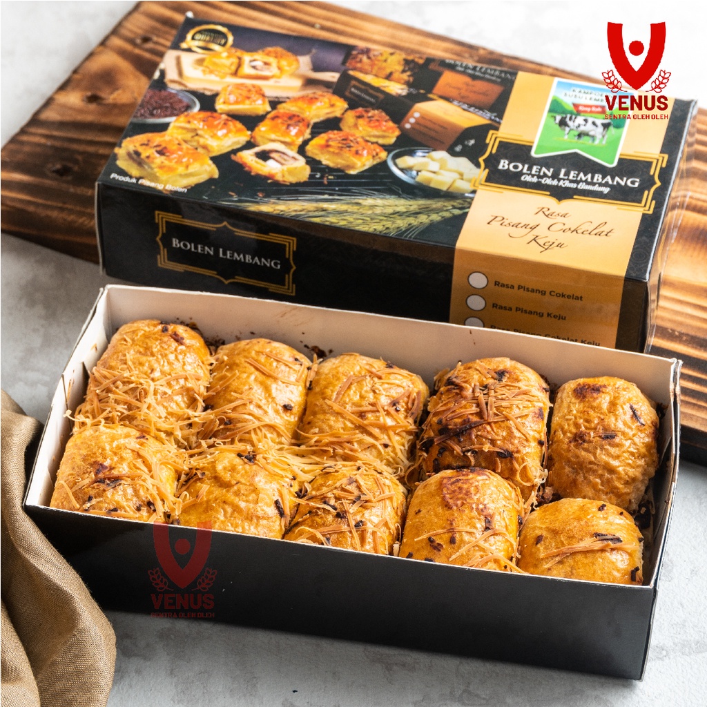 Jual Bolen Lembang Rasa Pisang Cokelat Keju Kampoeng Susu Lembang Venus ...