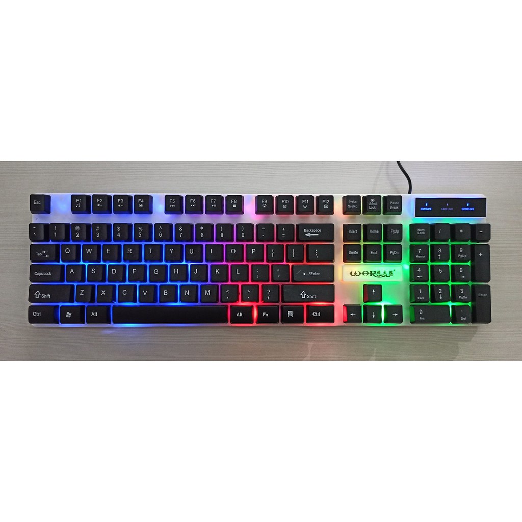 Jual KEYBOARD GAMING WARWOLF RGB FK109 / K1 | Shopee Indonesia