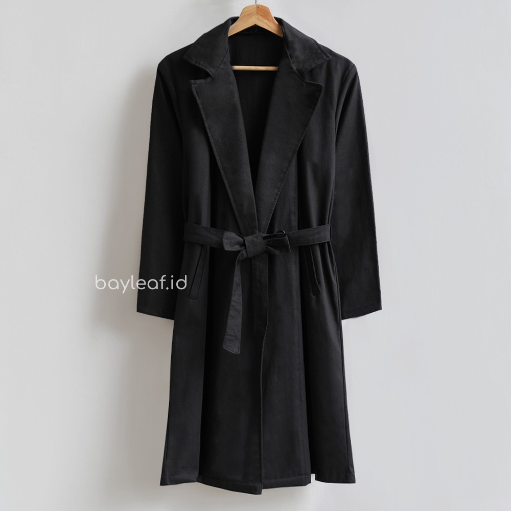 Jual Bayleaf.id Rose Long Coat Material Soft Canvas / Long Outer Polos ...