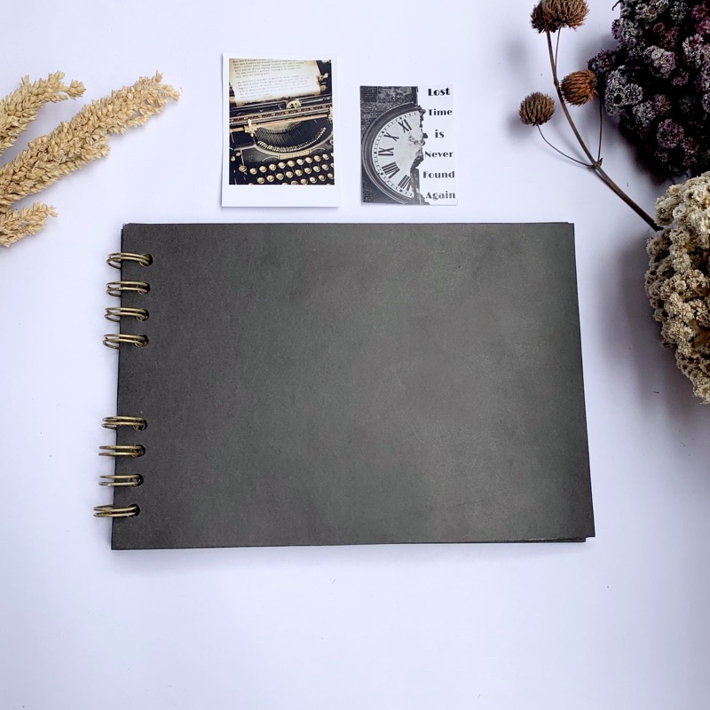 Jual Scrapbook Album Polos Hitam (A5)(BISA COD)(Gratis polaroid dan ...
