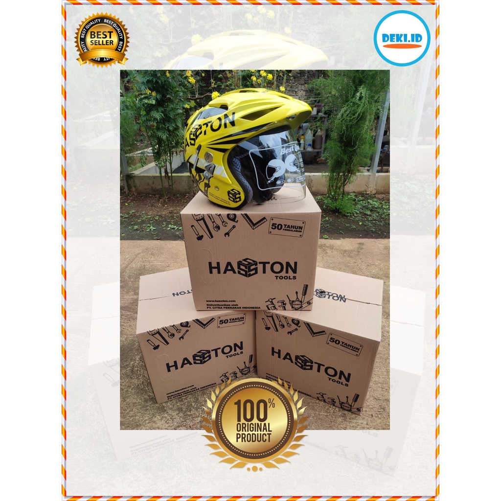 Jual Helm Motor Hasston Prohex Super Kuning Ukuran L Kuat Anti Pecah ...