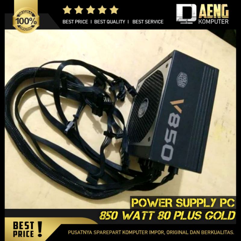 Jual PSU Power Supply Suplay PC Merk COLLER MASTER V850 850 Watt 80 ...