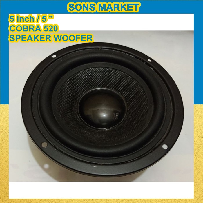 Jual Speaker 5 inch woofer 5inch 5in COBRA 520 MAGNET BESAR 200 WATT ...
