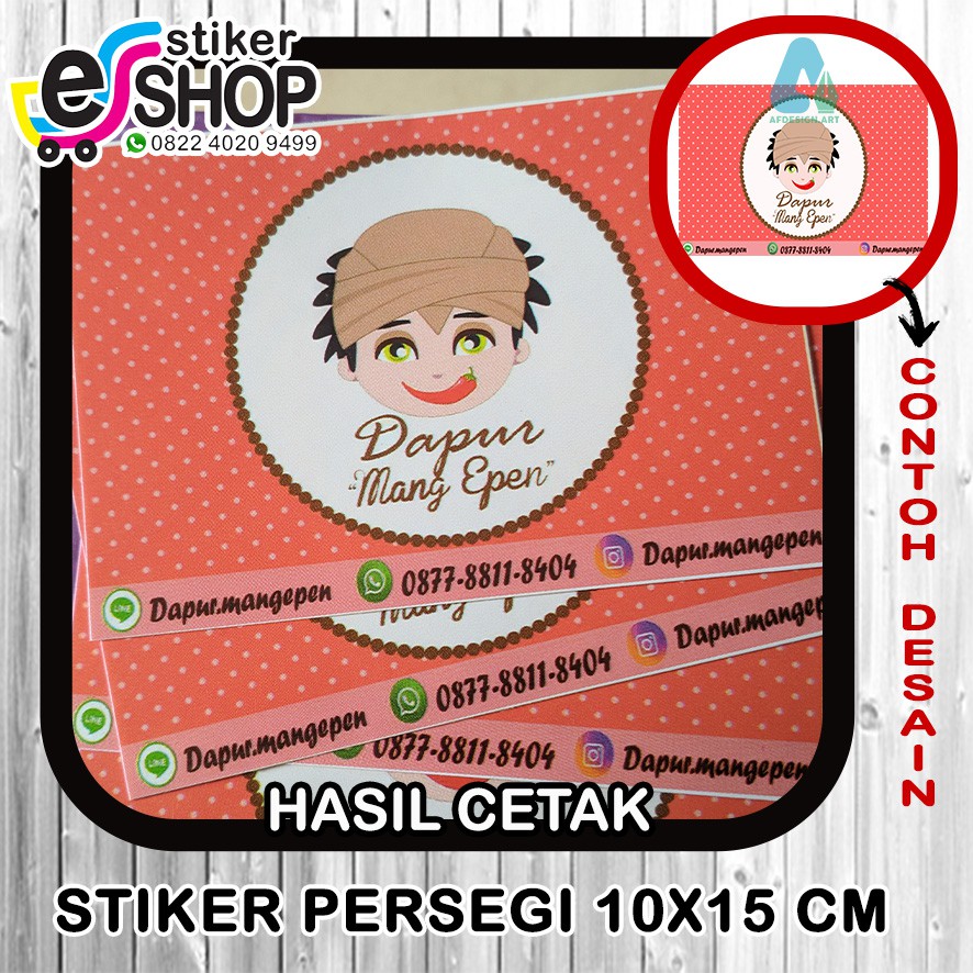 Jual STIKER LABEL PERSEGI 10x15 CM (500PCS) | Shopee Indonesia