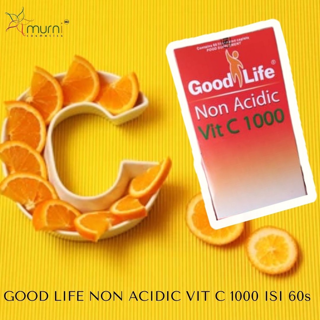 Jual GOOD LIFE NON ACIDIC VIT C 1000 ISI 60s | Shopee Indonesia