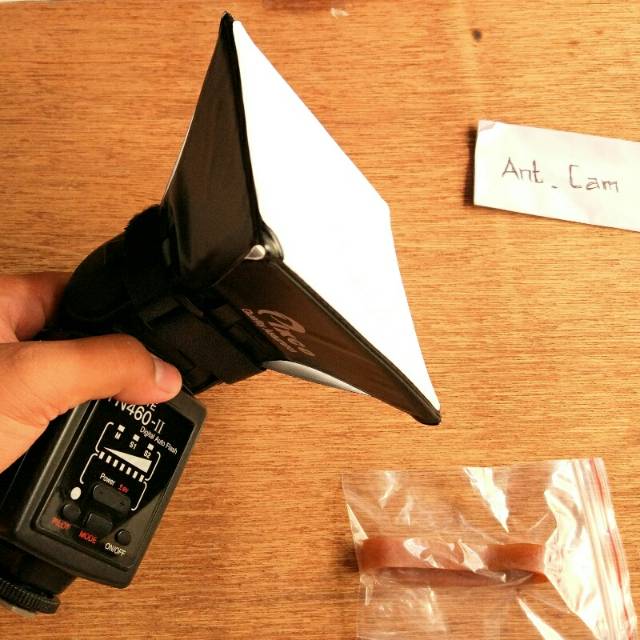 Jual diffuser universal untuk smua flash studio yongnuo godox Nissin tronic viltrox speedlite ...