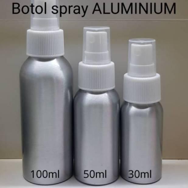 Jual TERTINGGI Botol spray ALUMINIUM ukuran 50ml | Shopee Indonesia