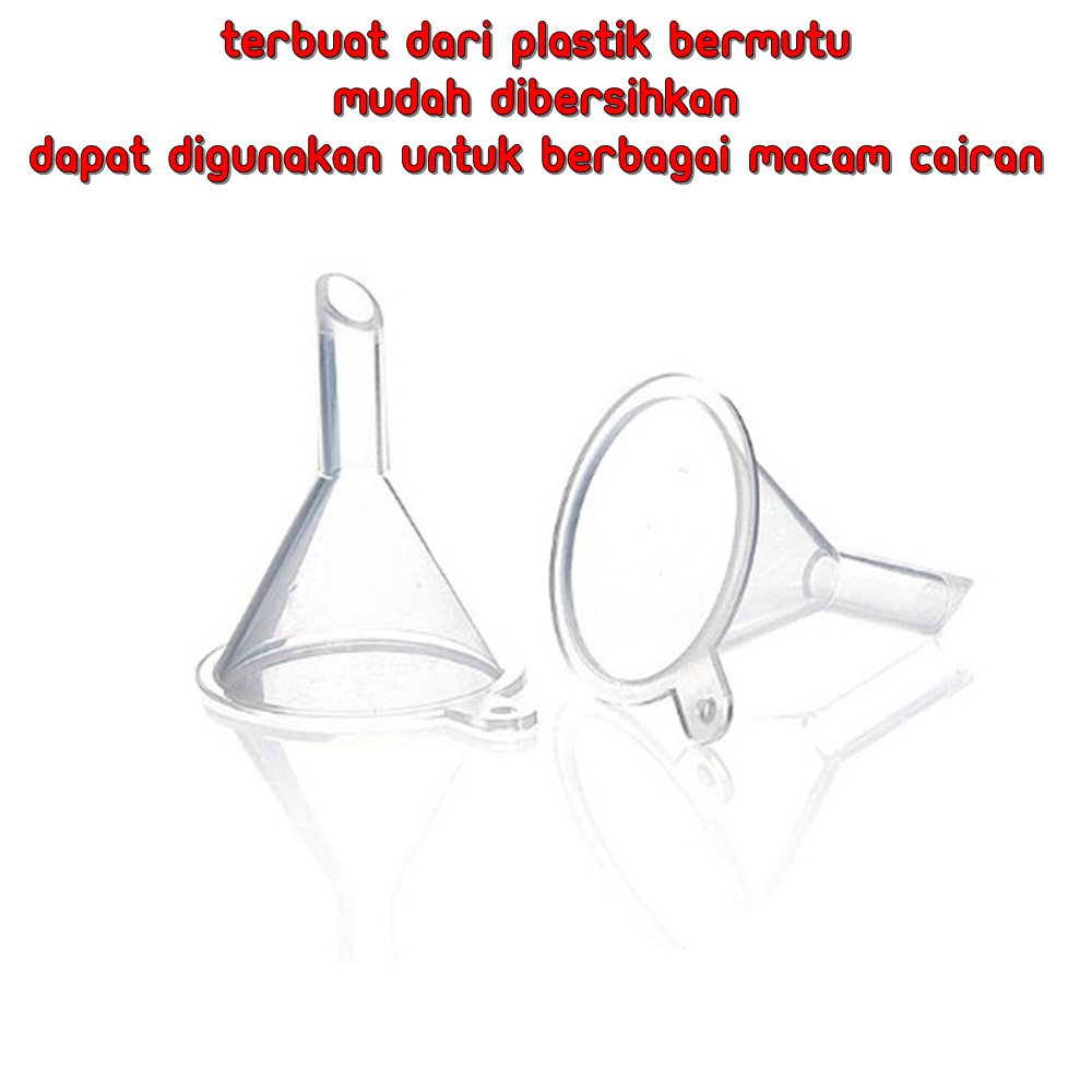 Jual Funnel Corong Mini Plastik Transparan Corong Alat Laboratorium ...