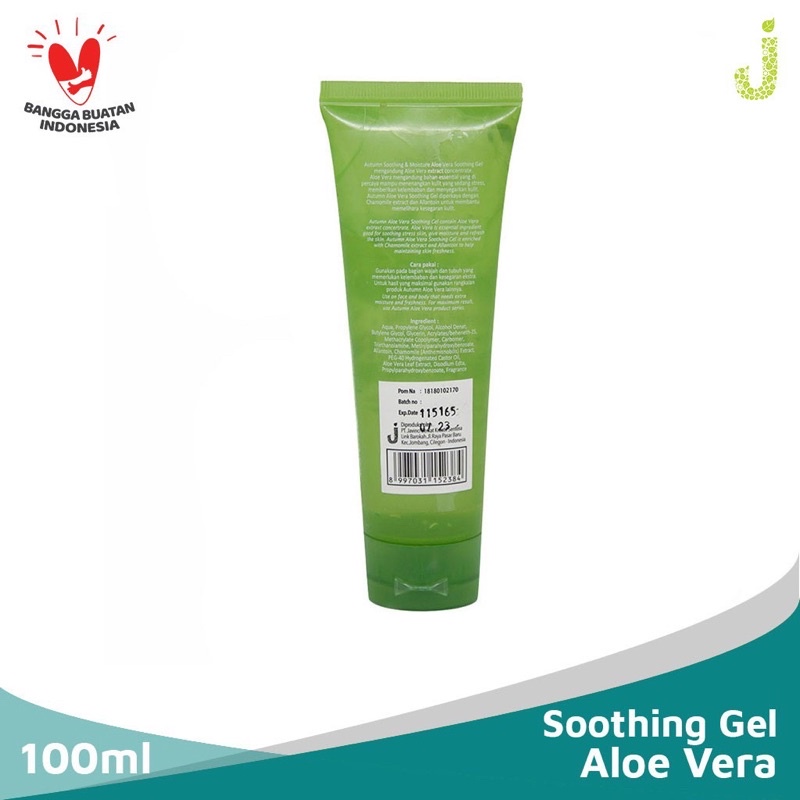 Jual PROMO AUTUMN PURE NATURE ALOE VERA SOOTHING GEL 100ML | Shopee ...