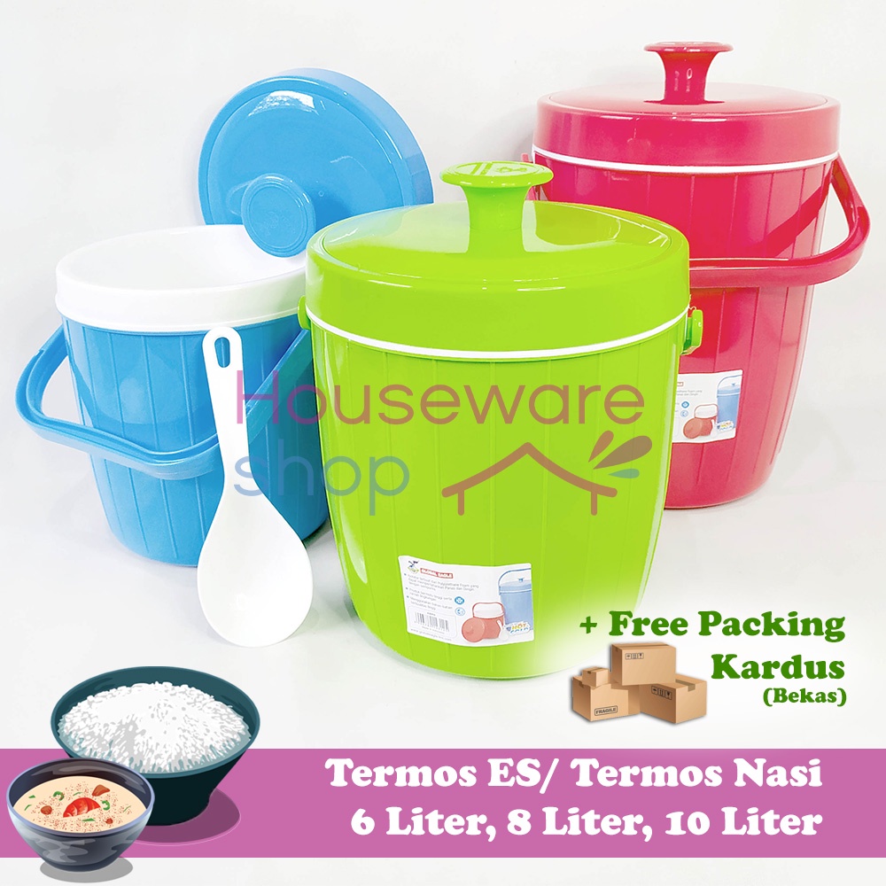 Jual Termos Nasi 4 6 8 10 14 17 21 26 30 Global Eagle / Termos Es Batu ...