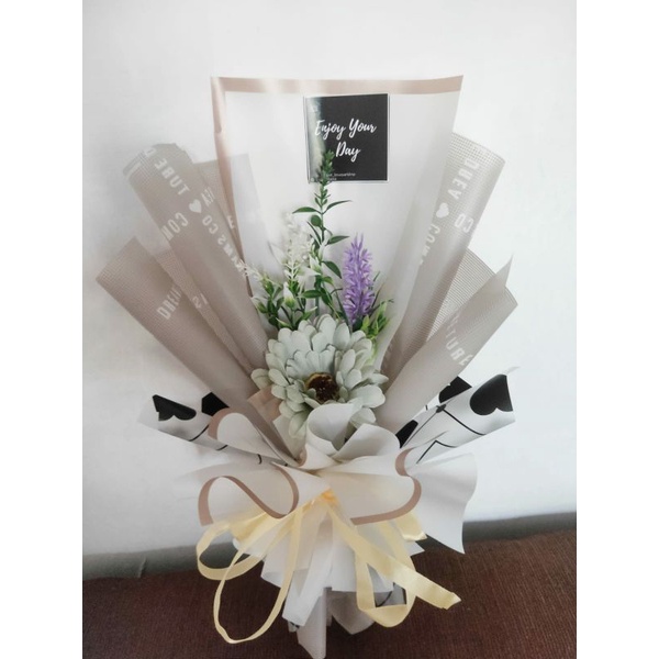 Jual PROMO Rustic Bucket Flower/ Buket Bunga Artificial for Hadiah ...