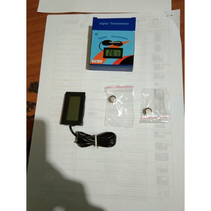 Jual Termometer Aquarium Digital with Probe Car Fridge Incubator ...