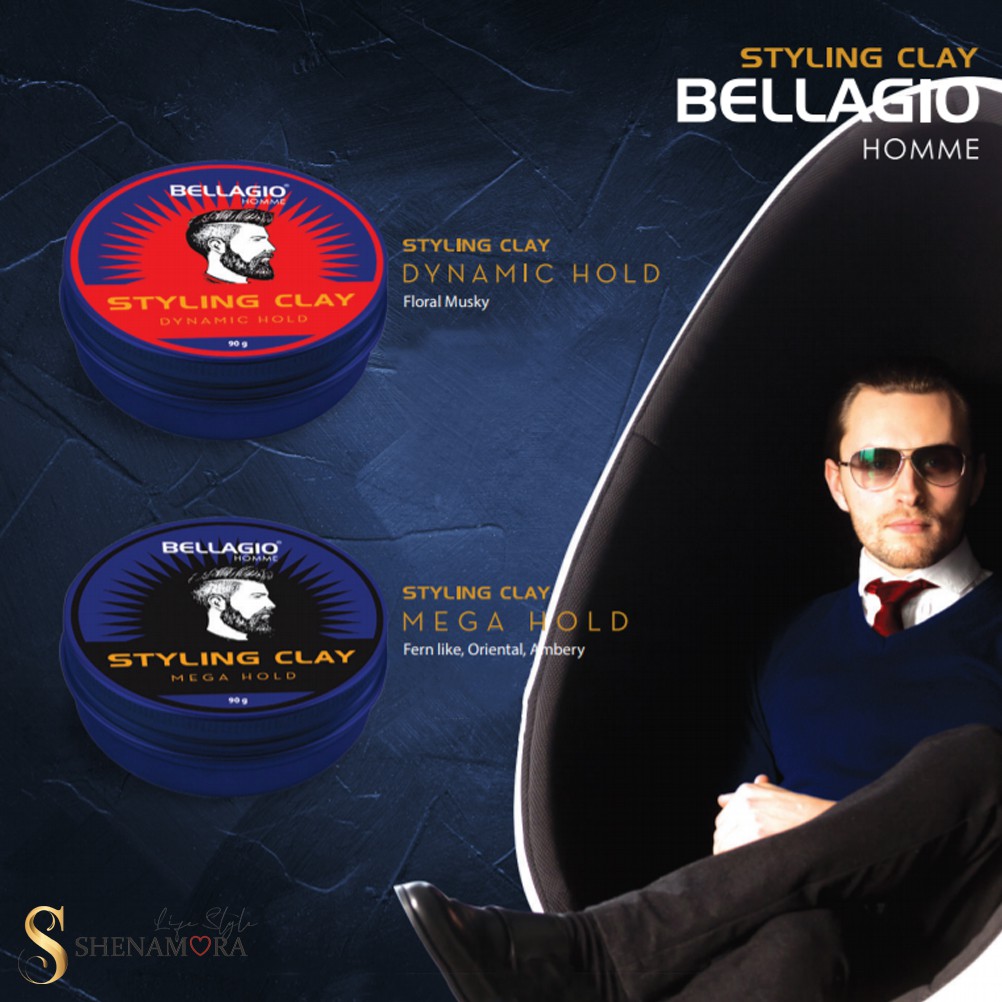 Jual Bellagio Homme Styling Clay 90 Gram | Shopee Indonesia