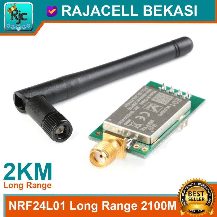 Jual NRF24L01 Ultra Long Range 2100M E01-ML01DP5 Ebyte 20dBm 2.4Ghz +PA ...