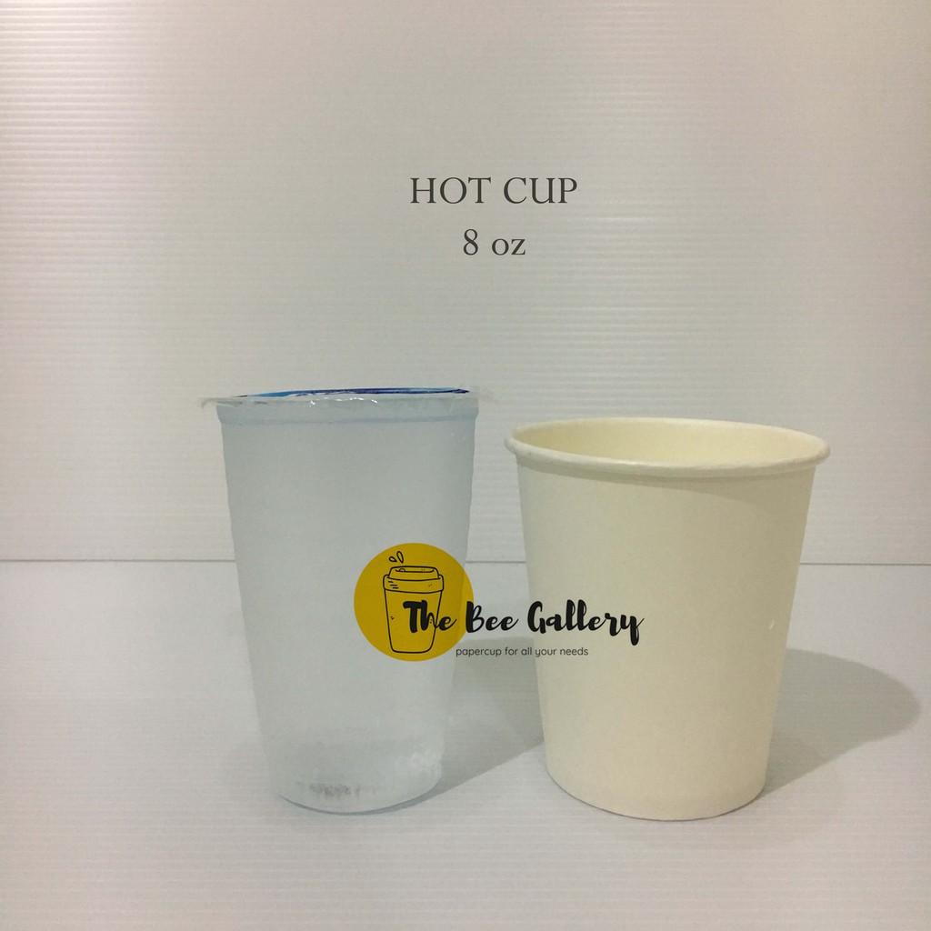 Jual Paper Cup 8 oz Hot 280ml / Gelas Kertas panas - polos (per 1000) | Shopee Indonesia
