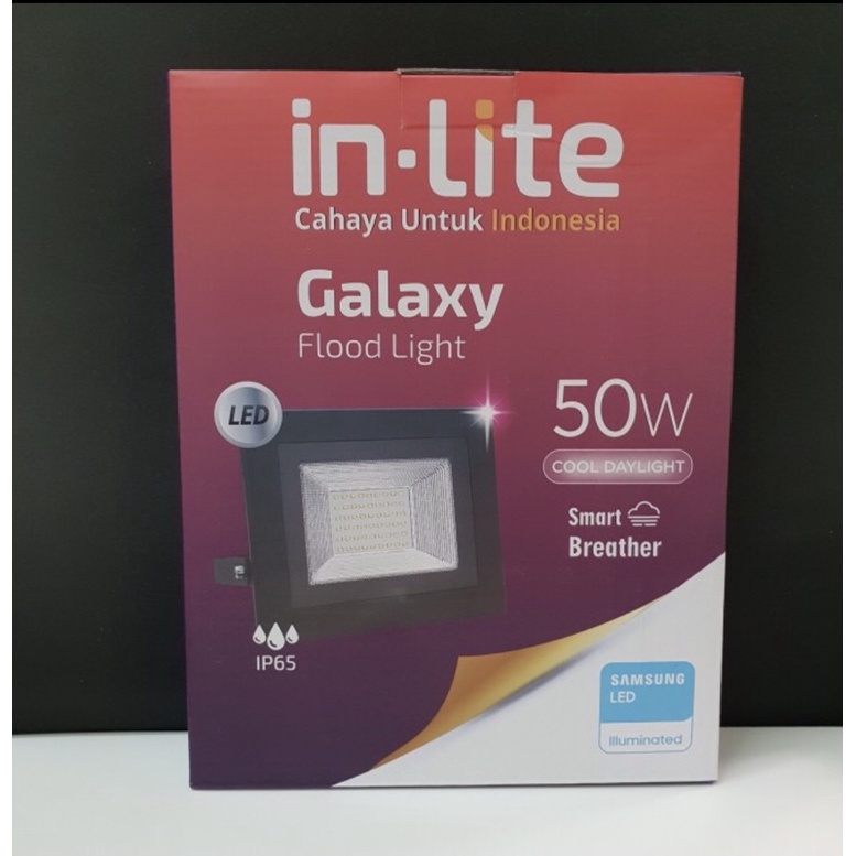 Jual lampu sorot led inlite IN-LITE 50w FLOOD LIGHT model kotak INF027 50w 50 w 50 watt INLITE ...