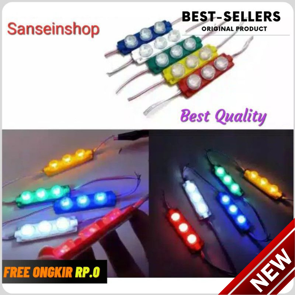 Jual Lampu LED 3 Mata 3 Watt ORIGINAL Lampu Kolong Truk Bus 3 Mata ...