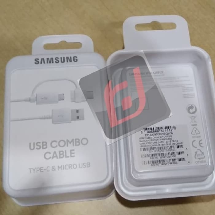 Jual Kabel data samsung 2 in 1 micro usb dan type c fast charging ...