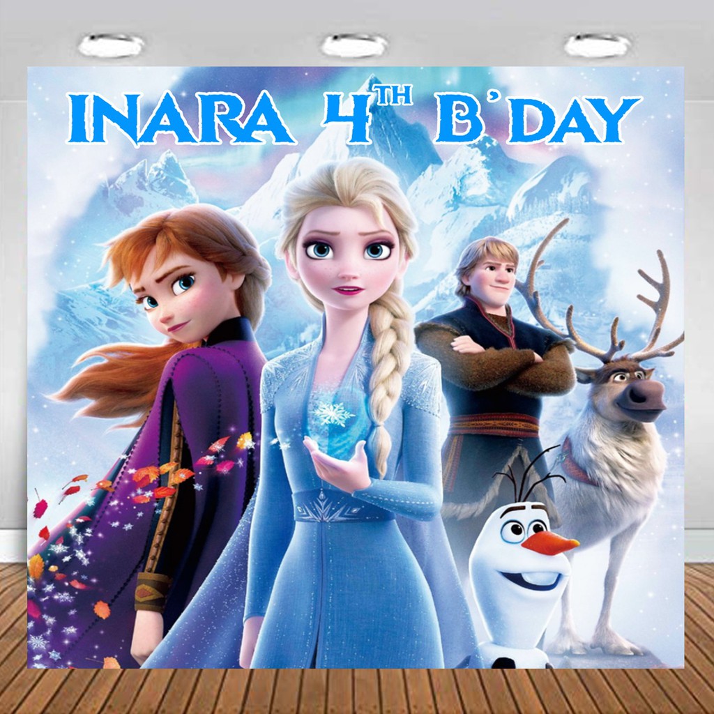 Jual Frozen 2 Backdrop Birthday / Flexi Banner / Hiasan Dinding Ulang ...