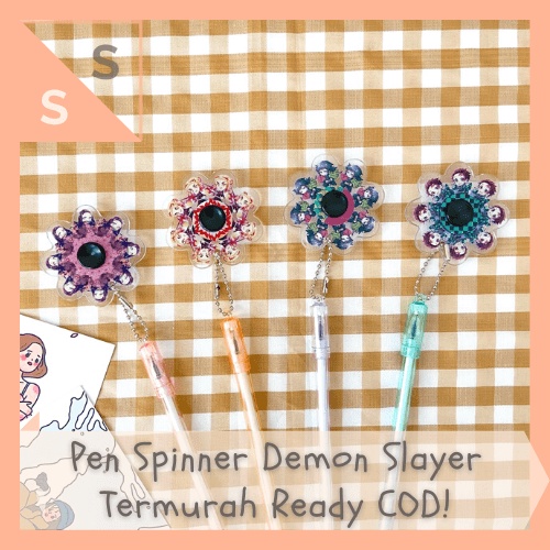 Jual [simplyshop] Pen / Pulpen Gantungan Fidget Spinner Demon Slayer ...