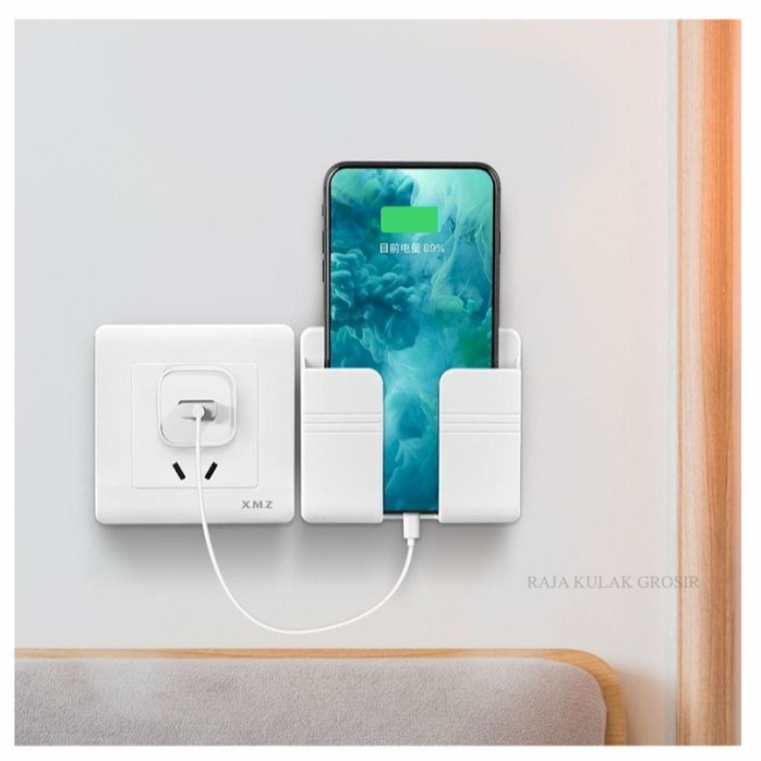 Jual Rak HP di Dinding Hanger Holder Charger Tembok Tempat Handphone ...