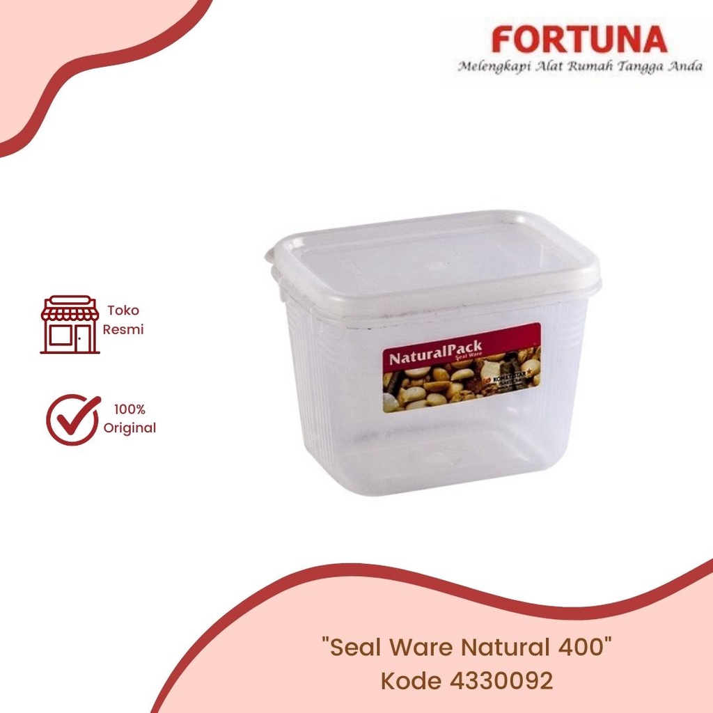 Jual Seal Ware Natural 400 / Kotak Penyimpanan / Seal Ware Segi ...