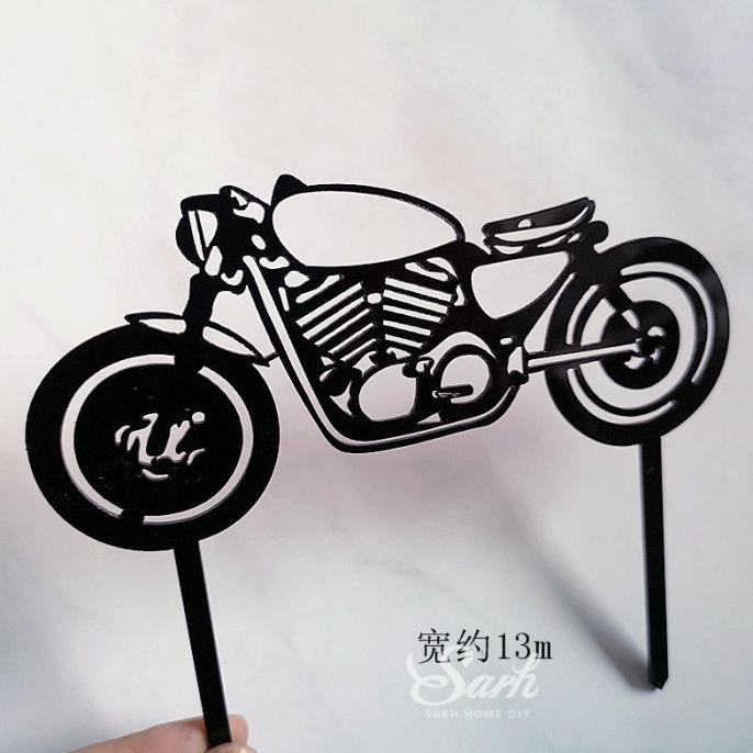 Jual topper motor harley cake topper motorcycle hiasan motorcycle ...