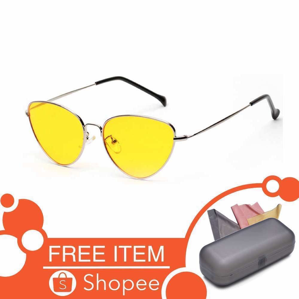 Jual Anti UV Sunglasses Eye Cat [ Kuning ] Kacamata Wanita - MLB FREE ...
