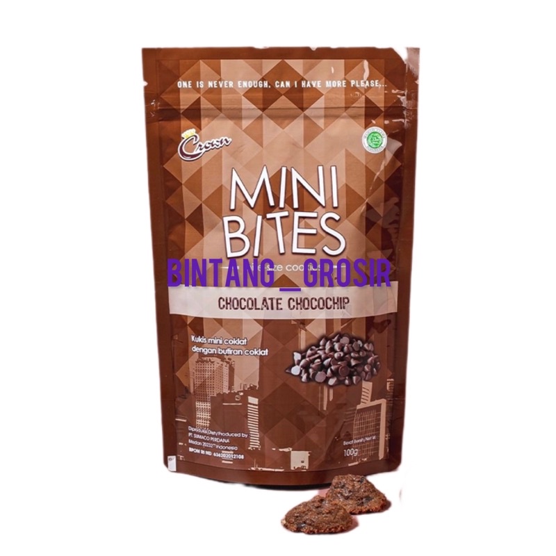Jual Crown Mini Bites Chocolate Chocochip 100gr | Shopee Indonesia