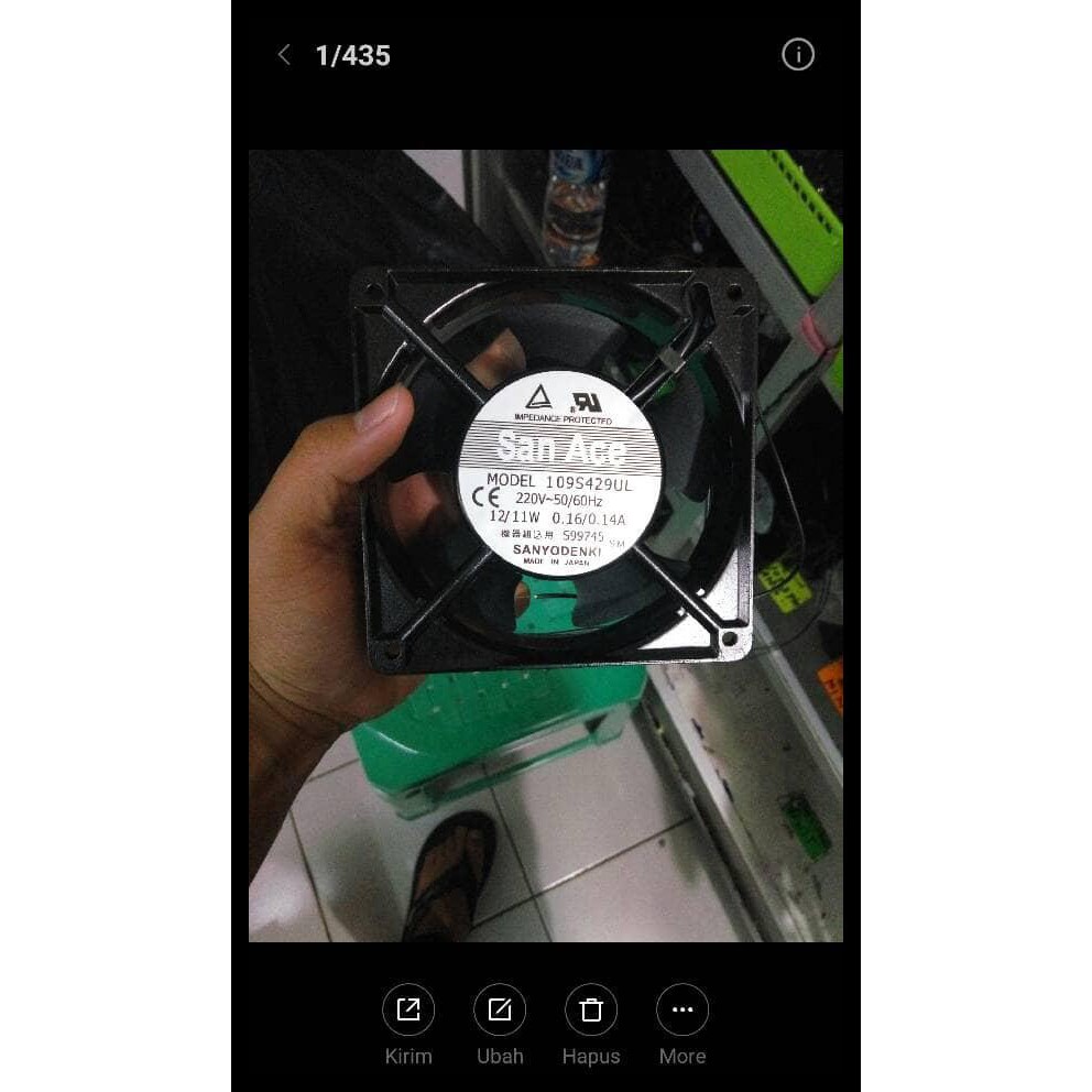 Jual Fan 220V 12Cm Bearing Sun Ace San Ace Sanace Jepang 24/7 Nonstop ...