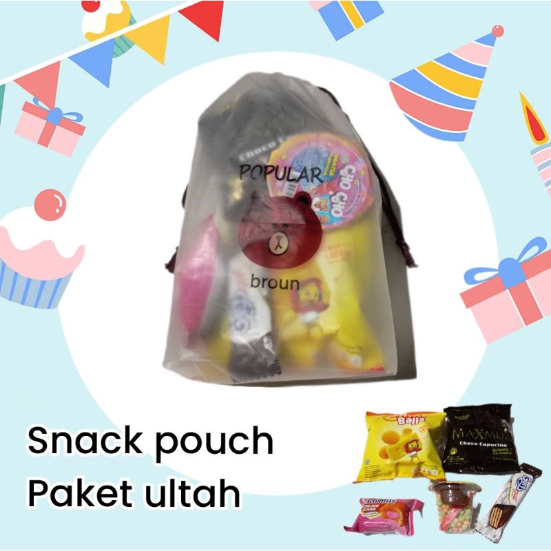 Jual Paket Snack Ulang Tahun/Bingkisan Ulang Tahun/Snack pouch | Shopee ...