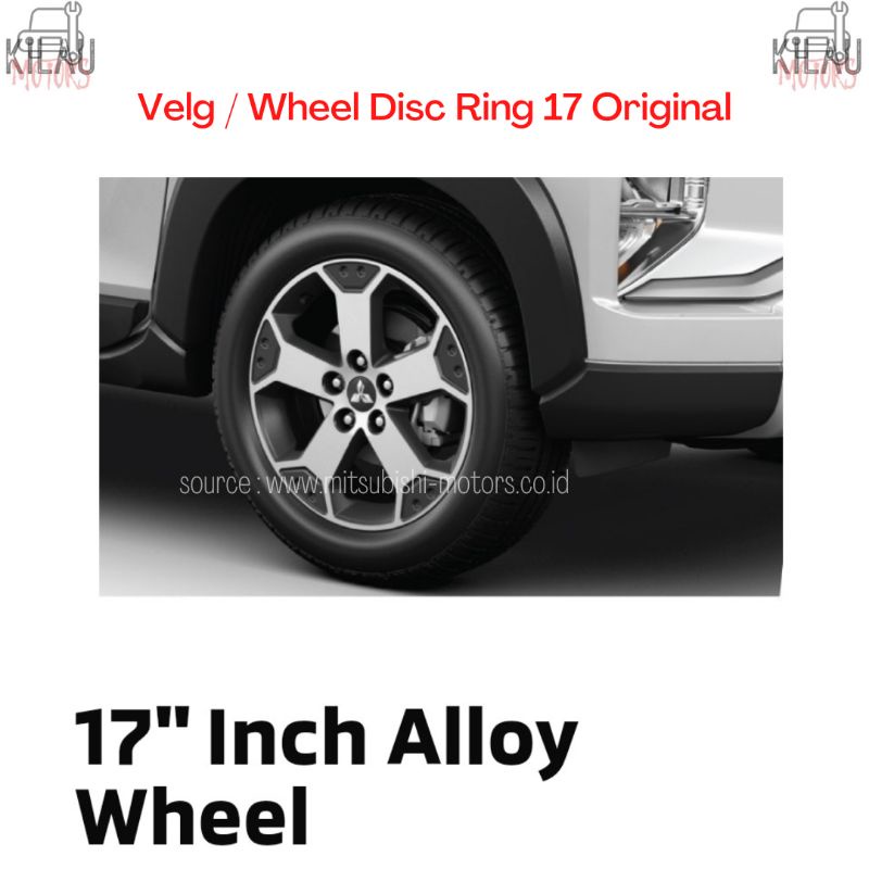 Jual Velg Pelek Ring 17 Mitsubishi Xpander Cross / 17 inch Alloy Wheel ...
