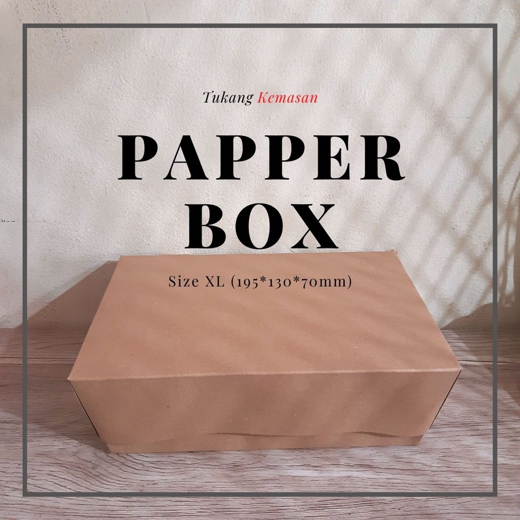 Jual Papper Box Uk. XL (isi 50 pcs) / Box Makanan / Box Craft | Shopee ...