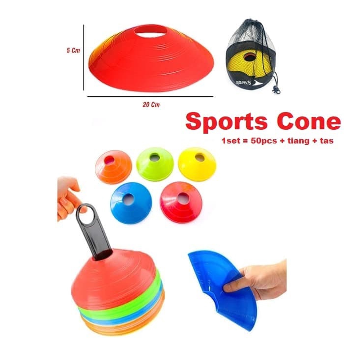 Jual Cone Mangkok Sport Cone Olahraga Cones Latihan Sepakbola Cone Bola ...