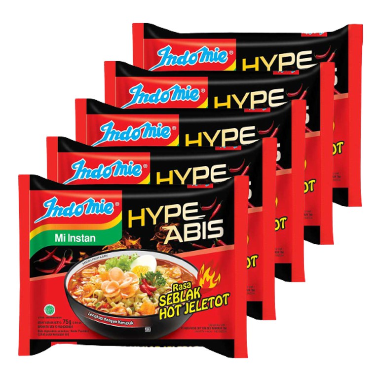 Jual 5 PCS Indomie Kuah rasa Seblak Hot Jeletot 75gr | Shopee Indonesia