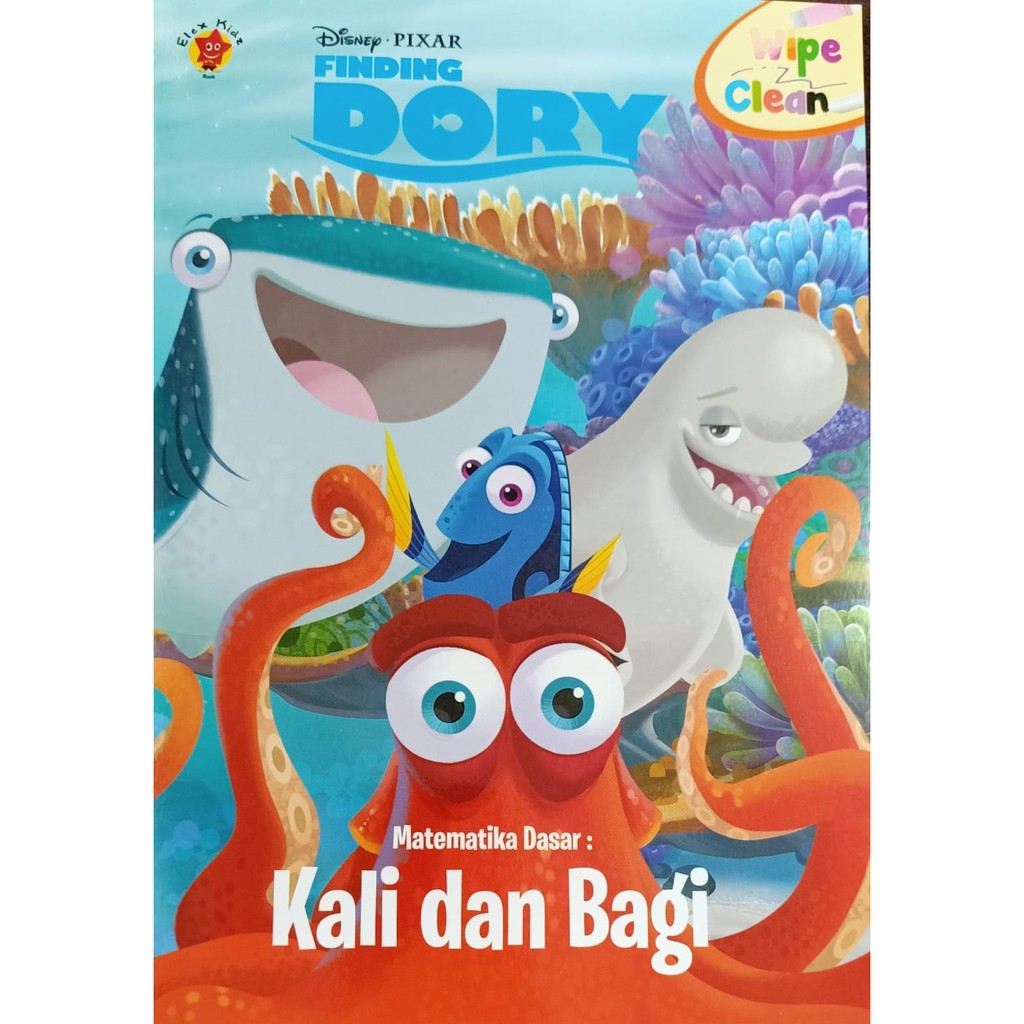 Jual Buku Edukasi Wipe & Clean Disney Pixar Finding Dory " Matematika ...