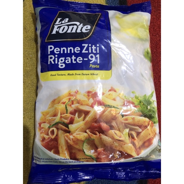 Jual LA FONTE Penne Ziti Rigate-91 450 Gr Pasta | Shopee Indonesia