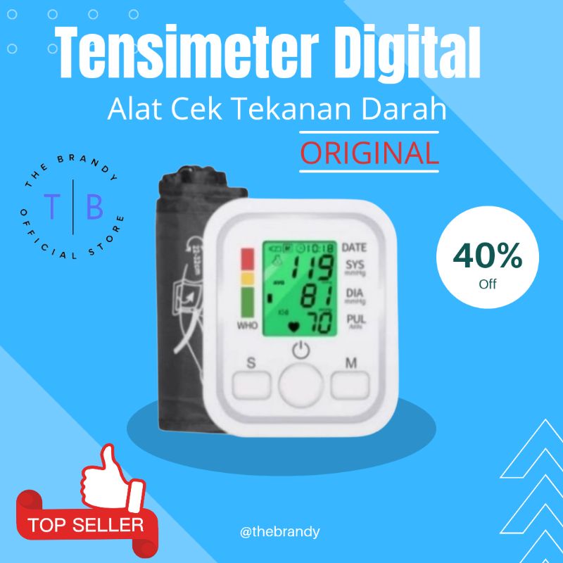 Jual BERGARANSI!! Tensimeter Digital Otomatis Alat Cek Pengukur Tekanan ...