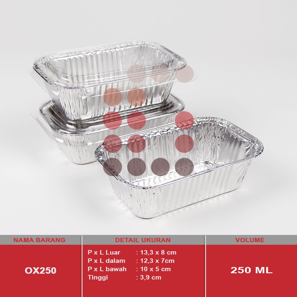 Jual alumunium foil cup OX 250 + tutup / MACARONI SCHOTEL / LASAGNA | Shopee Indonesia