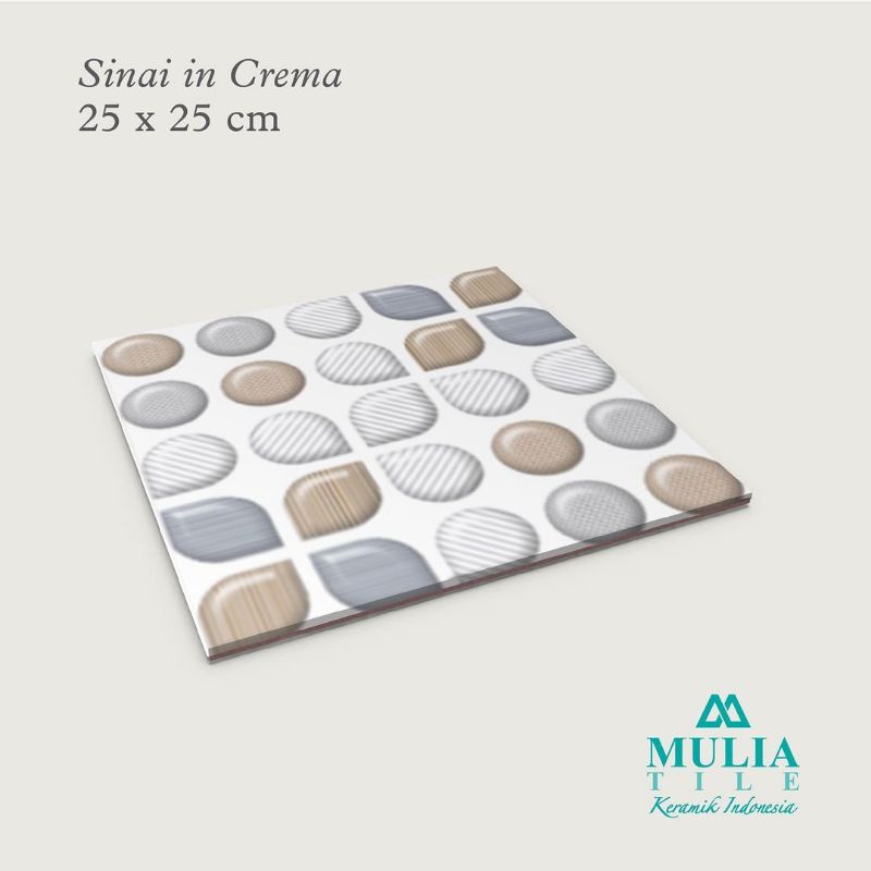 Jual KERAMIK 25X25 SINAI CREMA MATT - MULIA TILE | Shopee Indonesia